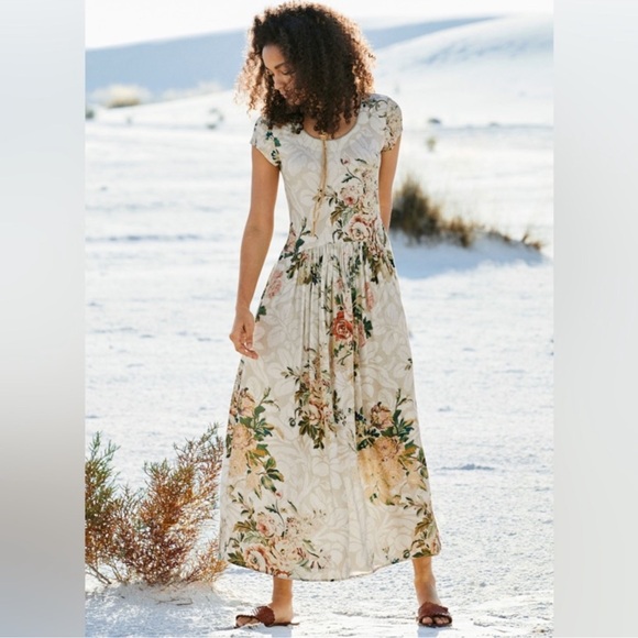 Peruvian Connection | Dresses | Peruvian Connection Antique Floral Maxi ...
